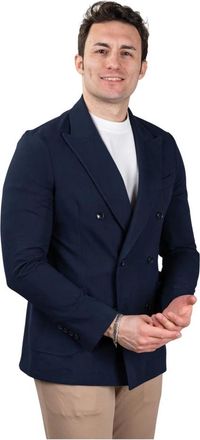 Circolo 1901 Homme, Vestes, Bleu, Taille: L Blazer crois&eacute;
