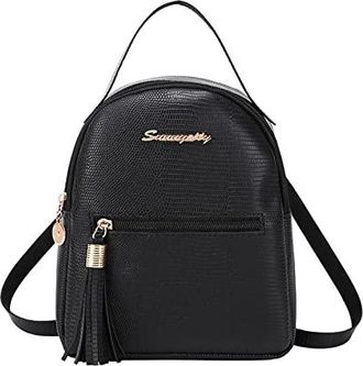 Generic Sac &agrave; dos pour ordinateur portable pour femme - D&eacute;coration &agrave; pompons - Pratique - Grande capacit&eacute; - Fermeture &eacute;clair - Sac &agrave; dos en maille pour adulte