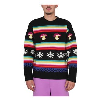 Msgm Wollpullover mit Rundhalsausschnitt - - Knitwear - Herren - Mehrfarbig - L