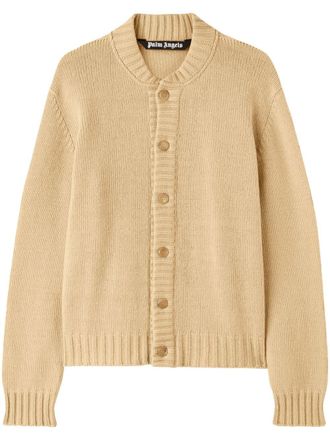 Palm Angels cardigan &agrave; logo - Tons neutres