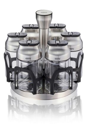 GEFU Gew&uuml;rzkarussell Kippo, 15.8 cm, K&uuml;chenzubeh&ouml;r, Vorratsbeh&auml;lter, Gew&uuml;rzgl&auml;ser