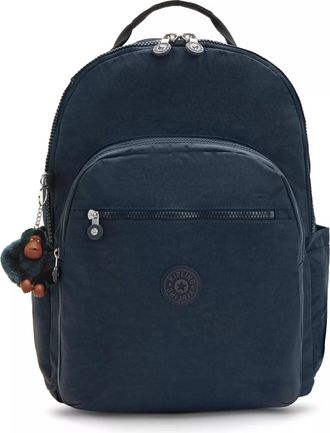 Kipling Damen Seoul XL Laptop-Rucksack, True Blue Tonal 2, 13.5 L x 18.25 H x 7.75 D