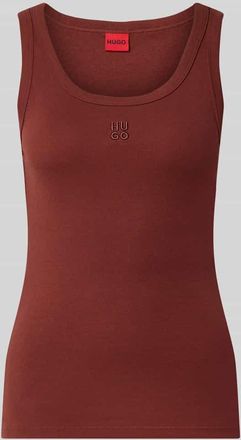 HUGO BOSS Slim Fit Tanktop aus Baumwoll-Mix Modell Datamia