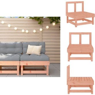 vidaXL Vidaxl - Canap&eacute; central de jardin bois massif douglas - Canap&eacute; Jardin - Mobilier Jardin - Canap&eacute; Ext&eacute;rieur - Meubles De Jardin - Chaise Longue