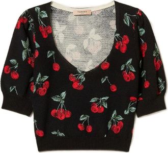 Twinset Femme, Pulls, Multicolore, Taille: 38 FR V-neck Tricots