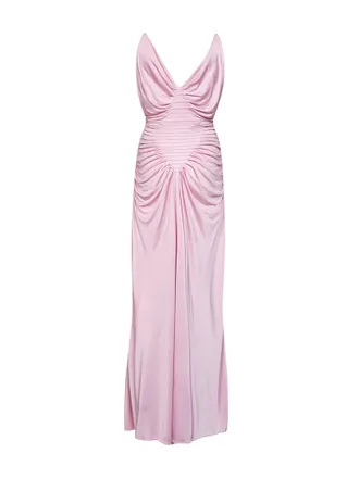 Versace Womens Evening Dress Pastel Pink Viscose