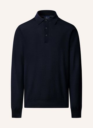Hackett Pullover Merino Silk Ls Polo blau