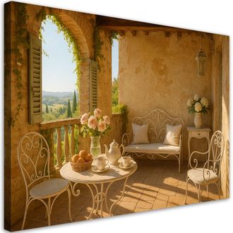 Feeby Bild auf Leinwand - Wandbilder Wohnzimmer Aesthetic - 90x60 1tlg - Schlafzimmer Wandekoration - Bilder Zimmer - Living Room - Deko Wandbilder - Modern