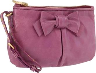 Miu Miu Pochette Pre-owned - Femme - Pre-owned - Rose - Taille: ONE Size