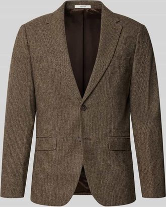 Selected Slim Fit Sakko mit Pattentaschen aus Wolle