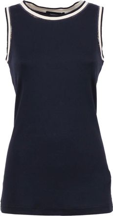 Fabiana Filippi Femme, Tops, Bleu, Taille: 40 FR Canotta Vogatore