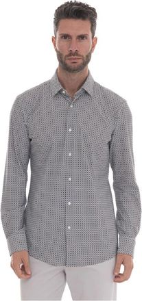 HUGO BOSS Homme, Chemises, Vert, Taille: 4XL Italia Dress Neck Casual Shirt