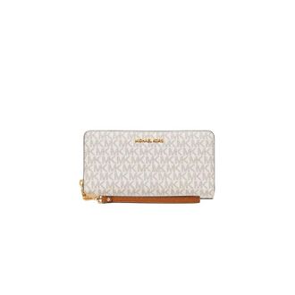 Michael Kors Large Travel Continental - - Accessories - Damen - Beige - ONE SIZE