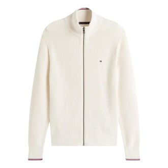 Tommy Hilfiger Gilet zipp&eacute; c&ocirc;tel&eacute; RWB - Homme - Sweatshirts et sweats &agrave; capuche - Beige - Taille: S
