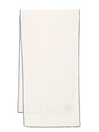 N.Peal Tipped Pashmina Schal - Weiß