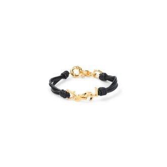 Saint Laurent Multi-Strand Cassandre Armband - - Accessories - unisex - Schwarzk - M