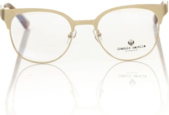 Frankie Morello Goldene Metallrahmen-Brille Fr22119