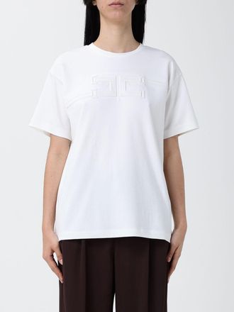 Elisabetta Franchi T-Shirt Damen Farbe Wei&szlig;