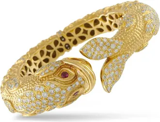 Luxury Bazaar bracelet serti de diamants - Or