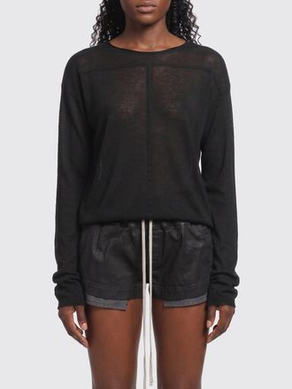 Rick Owens Transparenter Rundhalspullover aus 100 % Kaschmir