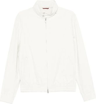 Brunello Cucinelli high-neck jacket - Wei&szlig;