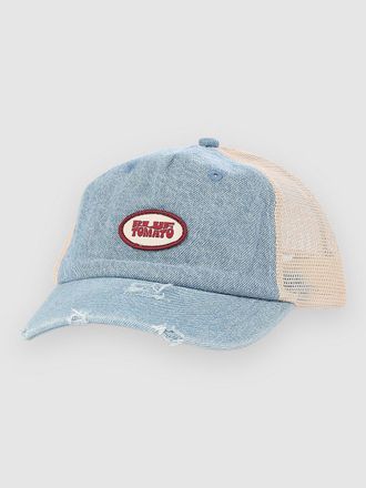 Blue Tomato Trucker Cap washed blue denim