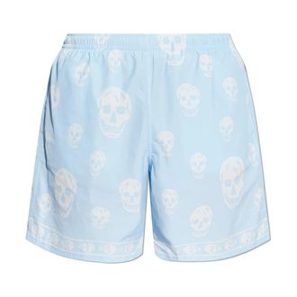 Alexander McQueen Skull Motif Badeshorts - - Swimwear - Herren - Blau - M