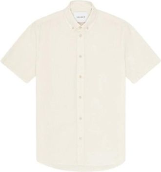 Les Deux Homme, Chemises, Beige, Taille: S Konrad Cotton Linen SS Shirt