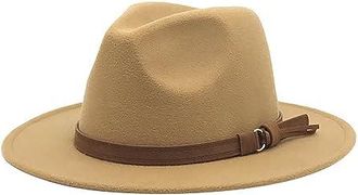 Generic Cocila Windfall Chapeau à Large Bord pour Hommes Et Femmes avec Boucle De Ceinture Casquette Fille 6 Ans (B One Size) Casquette Personnalisé Travail S