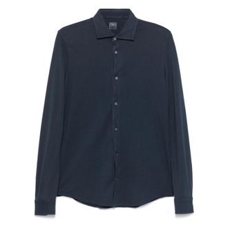 Fedeli Homme, Chemises, Bleu, Taille: XL Chemise en coton