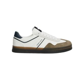 Tommy Hilfiger Retro Greenwich Leder-Sneakers - - Shoes - Herren - Beige - 41 EU