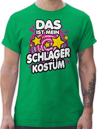 Shirtracer T-Shirt Herren - Party Outfit - Das ist Mein Schlager Kost&uuml;m - XL - Gr&uuml;n - Shirt schlagerparty Tshirt schlagernacht Shirts f&uuml;r m&auml;nner Schlager+Party+T