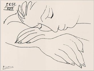 Artopweb Panneau décoratif, PICASSO - Guerre et Paix - 98x74