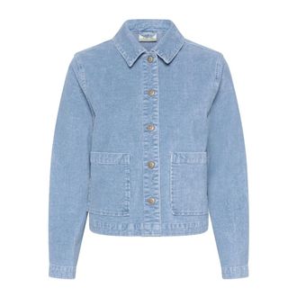 Cream Femme, Vestes, Bleu, Taille: 40 FR Veste Corduroy 108744