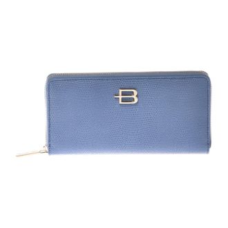Baldinini Lizard Print Wallet - - Accessories - Damen - Blau - ONE SIZE