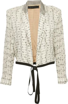 Roland Mouret veste en tweed à fermeture nouée pre-owned - Tons neutres