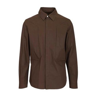 Rick Owens Fogpocket Outershirt - - Shirts - Herren - Braun - M
