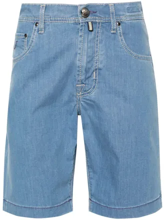 Jacob Cohen short Nicolas en jean - Bleu