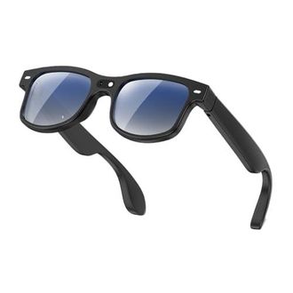 Generico Lunettes avec appareil photo, lunettes de soleil avec contr&ocirc;le vocal anti-choc - intelligentes avec IA int&eacute;gr&eacute;e, pour famille amis hommes femmes trava
