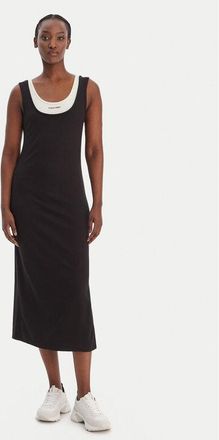 Calvin Klein Jeans Kleid f&uuml;r den Alltag LV047E220G Schwarz Slim Fit