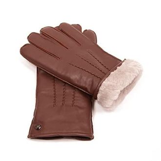 Weikert-Handschuhe Mr. Prokop Gants en cuir nappa dagneau doubl&eacute;s de 100% laine m&eacute;rinos, noir, gants en peau dagneau pour hommes, chauds, Gobi, 9