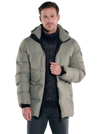 Engbers Langjacke Herren Steppjacke mit Funktionsdetails, Braunbeige