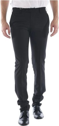 Daniele Alessandrini Homme, Pantalons, Noir, Taille: S Pantalone Slim Fit
