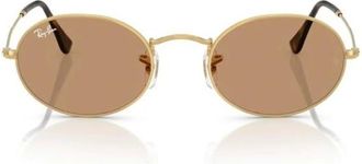 Ray-Ban unisex, Accessoires, Jaune, Taille: 51 MM Oval Lunettes de soleil