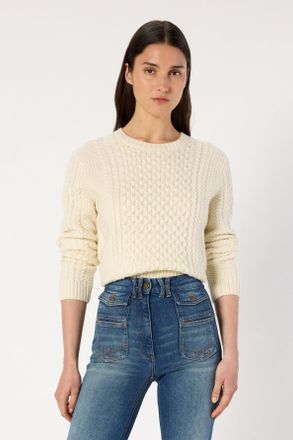 Gerard Darel Pull en maille fantaisie - EDENIE - Ecru