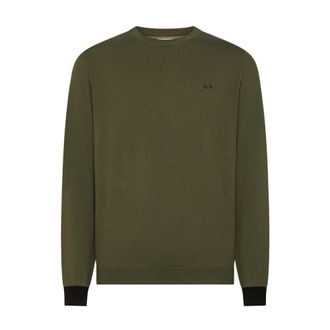 Sun 68 Rundhals-Strickpullover - - Knitwear - Herren - Gr&uuml;n - S