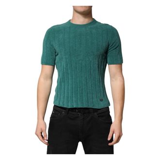 Dolce & Gabbana Crew Neck T-shirt - - Knitwear - Herren - Gr&uuml;n - M