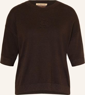 Smith & Soul Strickshirt Mit Glitzergarn braun