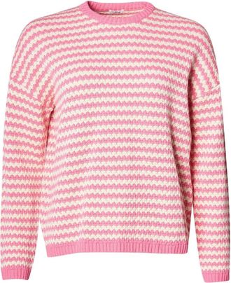 Lind Femme, Pulls, Multicolore, Taille: 46 FR Tricot &agrave; col rond