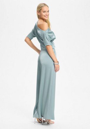 Swing Chiffonbluse - Schulterfreies Oberteil aus Satin